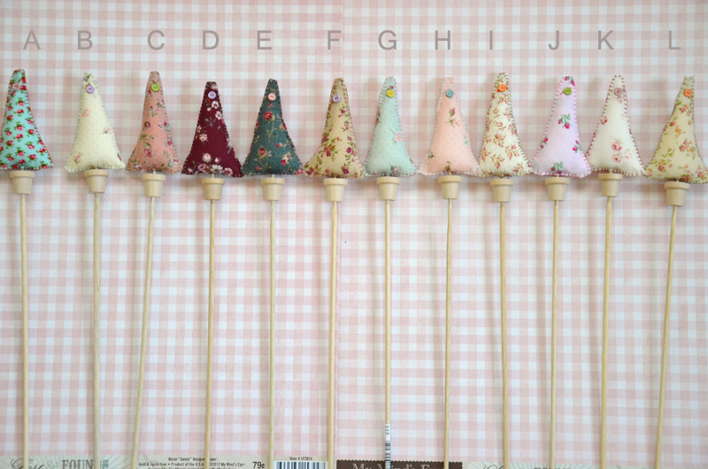 Little Fabric Chritmas Decorative Trees on Luulla